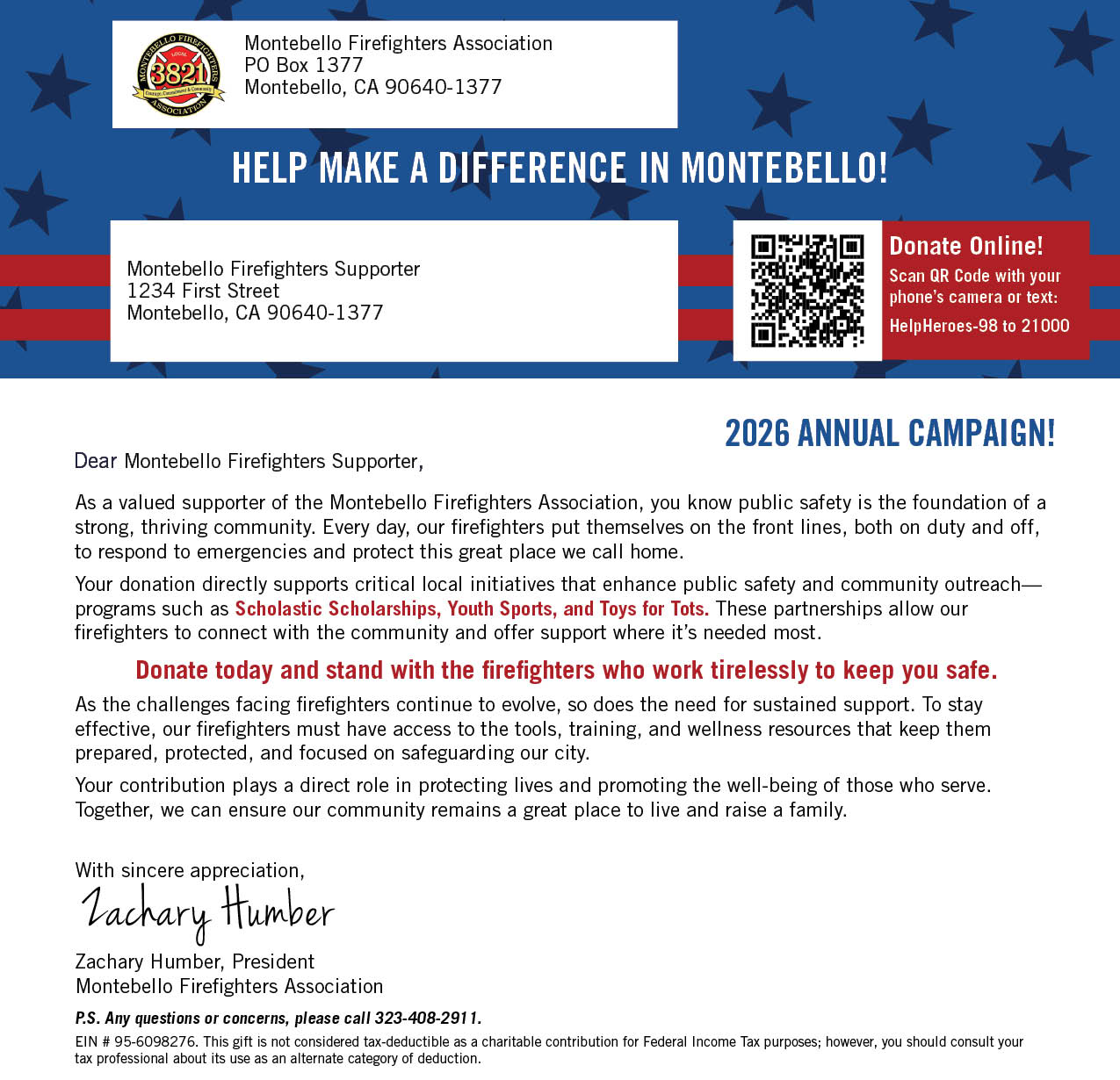 Montebello Firefighters Association - Donate Now!